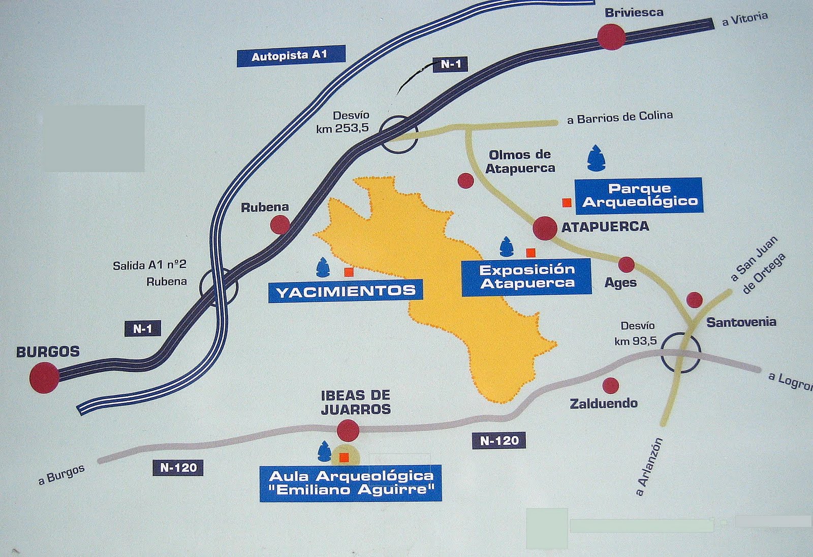 Mapa - El Yacimiento de Atapuerca [The Site of Atapuerca]