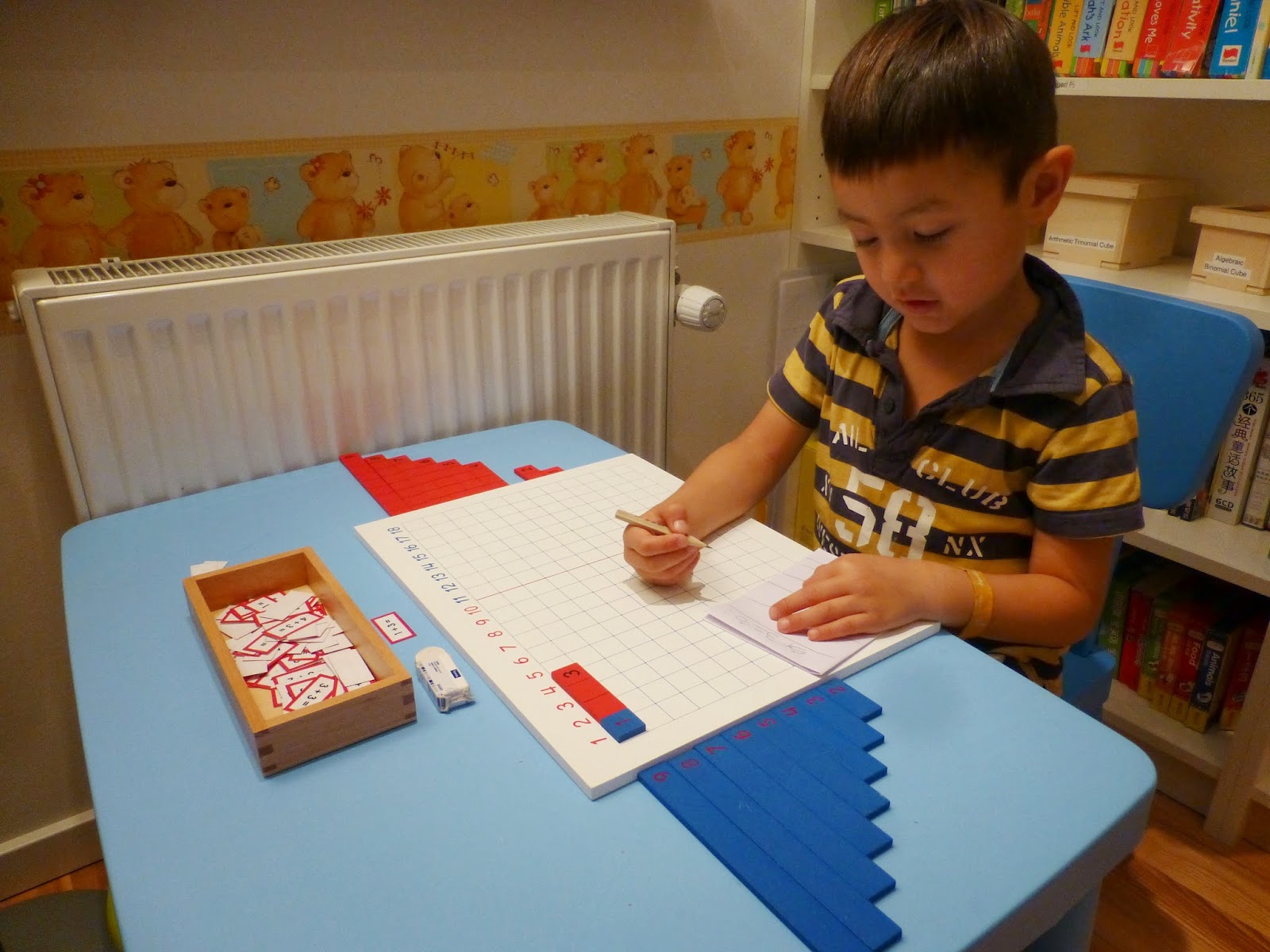 Family FECS: Montessori Activity: Addition Strip Board