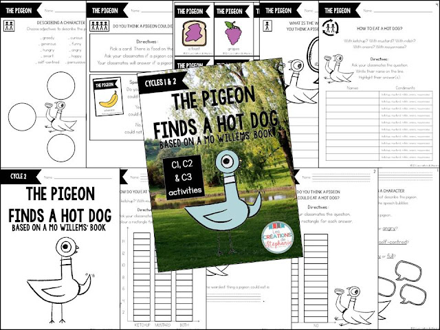 Les créations de Stéphanie: The Pigeon Finds a Hot Dog