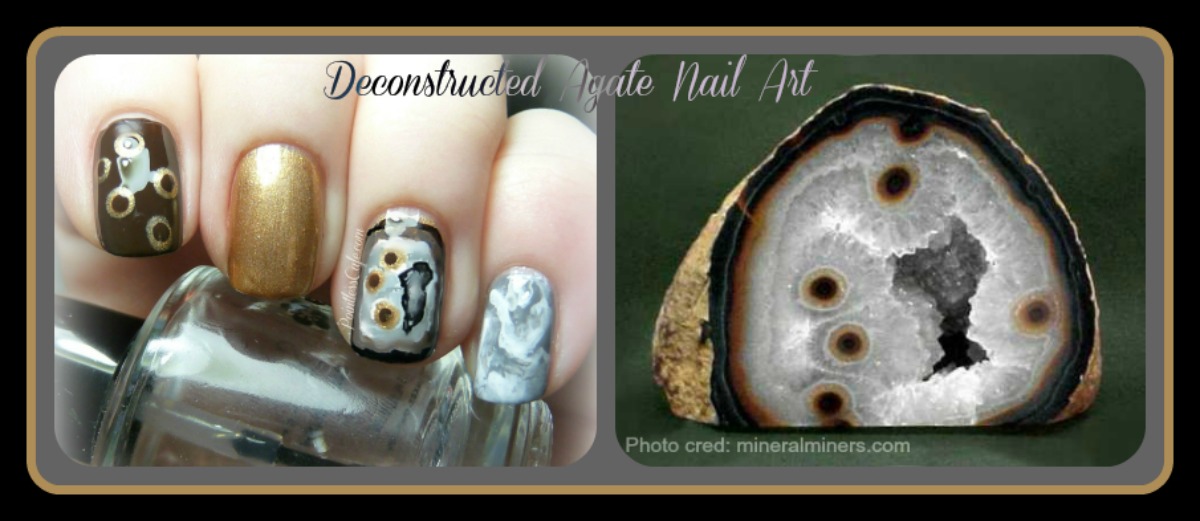 Rock/Mineral Nail art Week - Day 3: Deconstructed Agate Nail Art ...