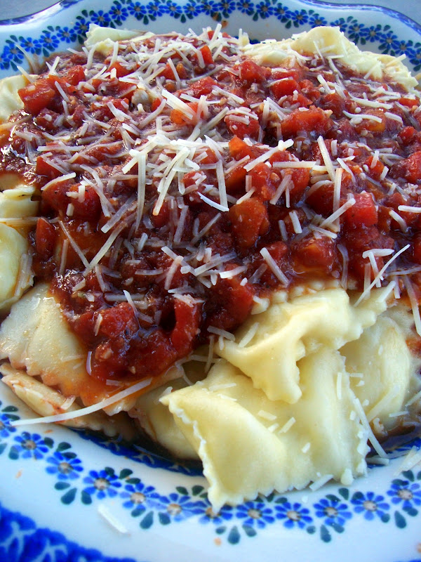 Cooking with Cristine: Three Cheese Ravioli in Balsamic Tomato Sauce