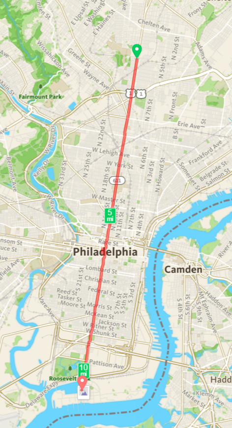 May, '16 - Broad Street Run - 10M#1 - State #13 (PENNSYLVANIA)