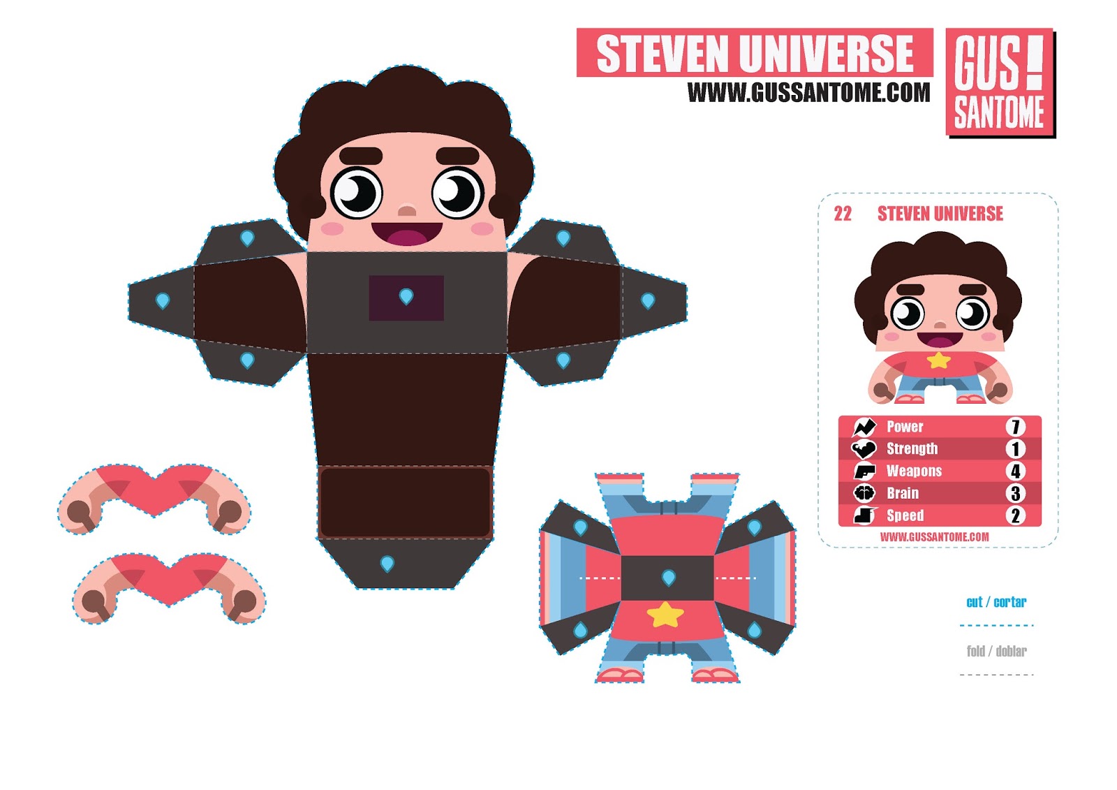 Steven Universo - CASA DO PAPERCRAFT