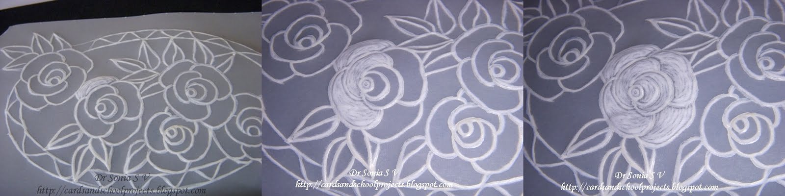 Cards ,Crafts ,Kids Projects: Parchment Craft Card Roses and How to ...