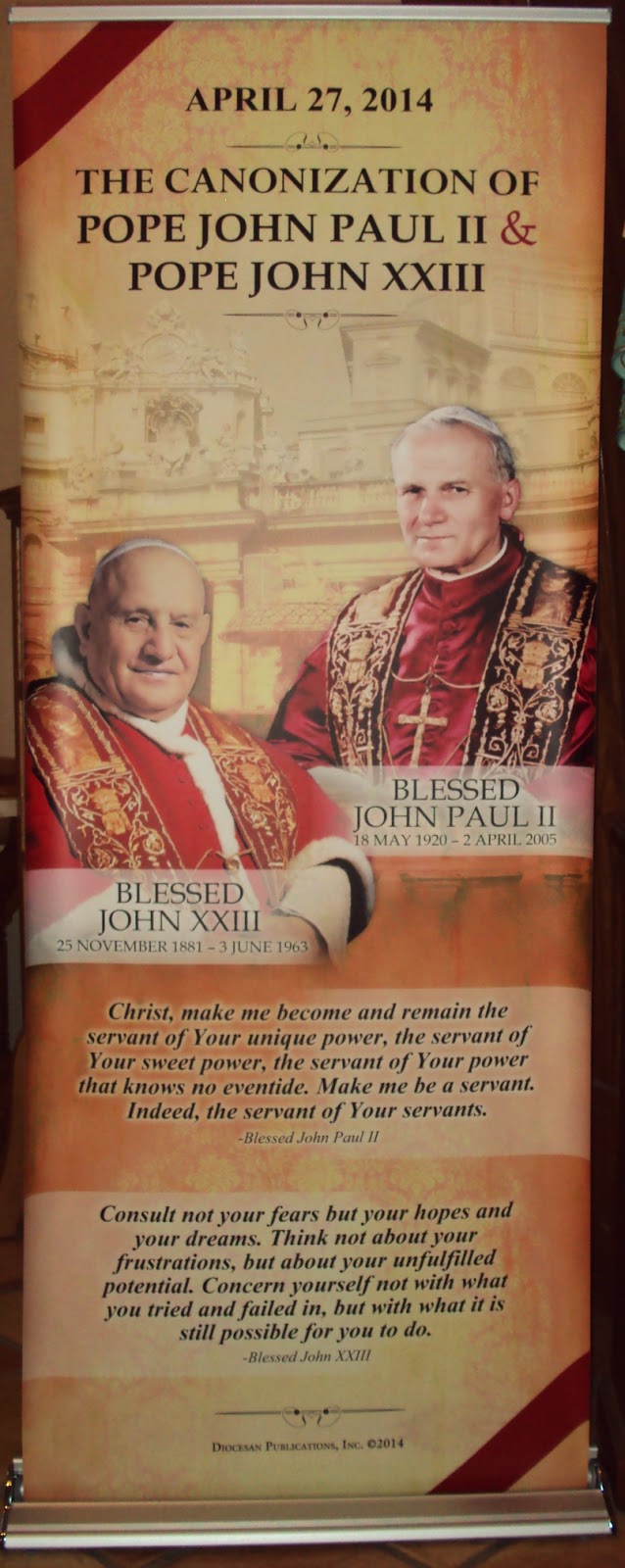 Banner and Portrait at St. Joseph Church