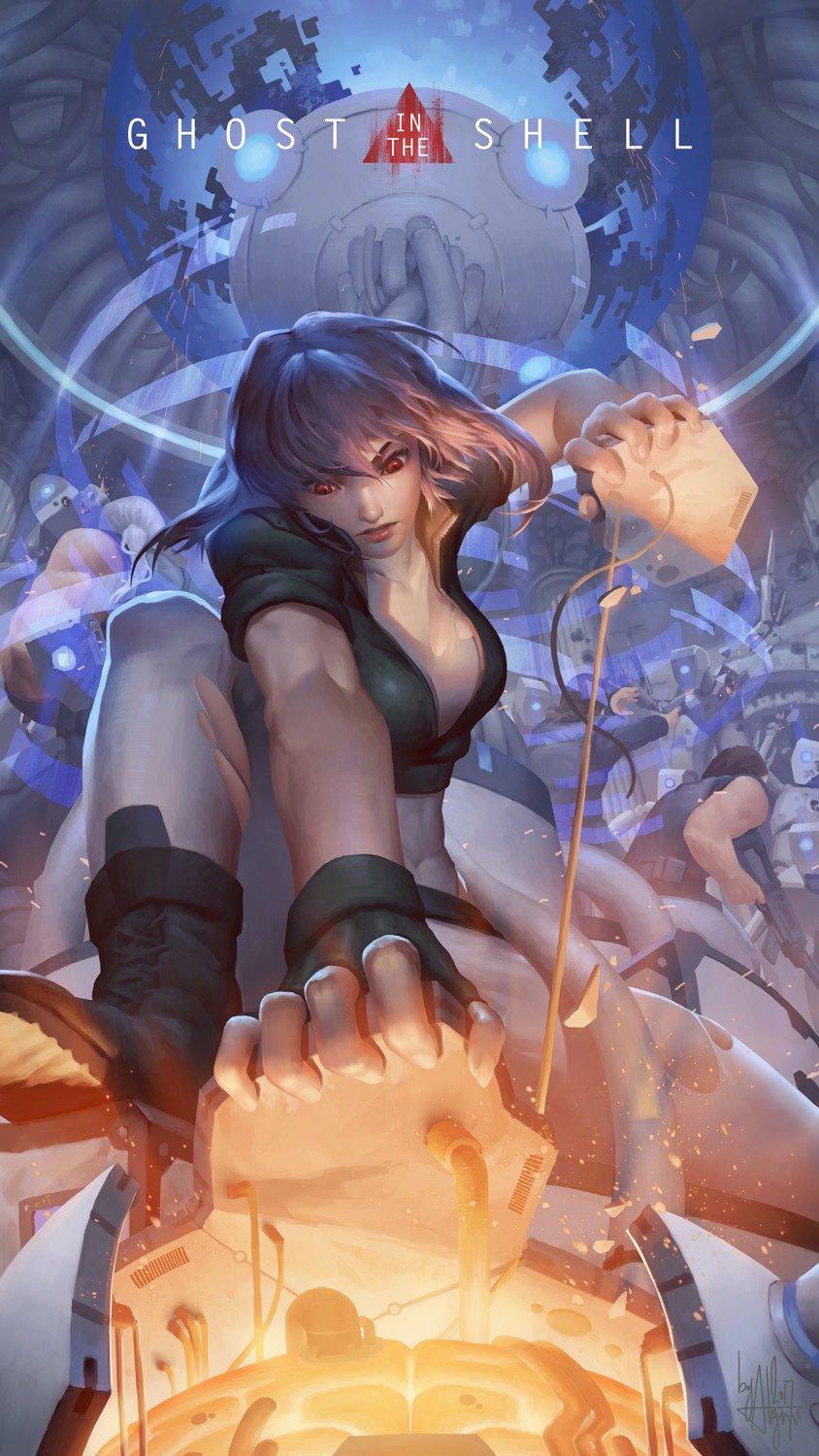 Geek Art Gallery: Fan Art Round-Up: Ghost in the Shell Pt 1