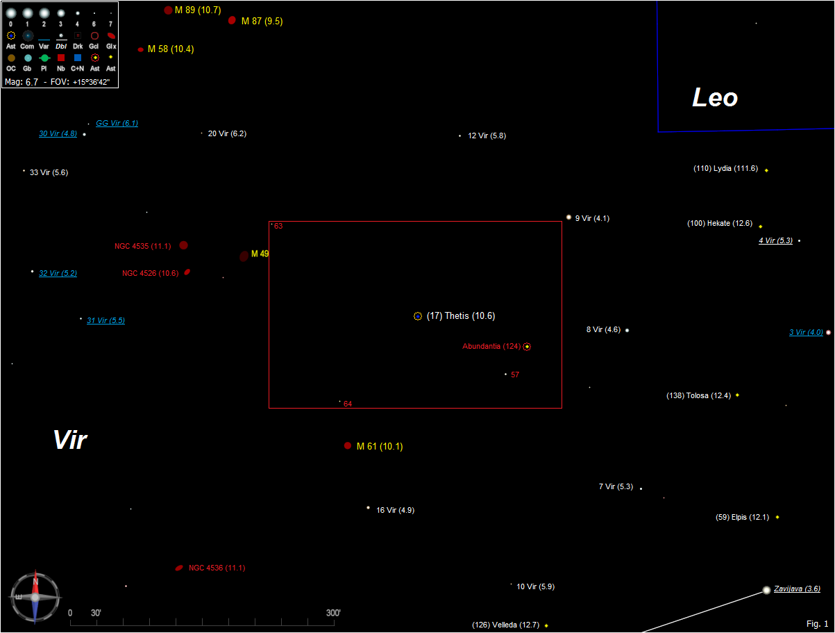Sky and Observers: O asteroide (17) Thetis em 2019!