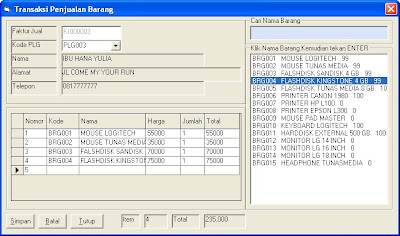 Gratis Aplikasi Penjualan Dengan VB 6.0 - Pintar VB | Tutorial Visual Basic