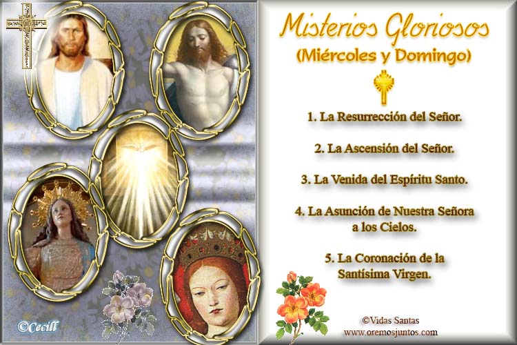 Vidas Santas: Los Misterios Gloriosos, Miércoles y Domingo