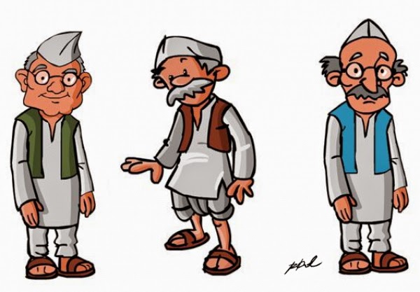 R Kamal Art: Neta - Indian Politicians