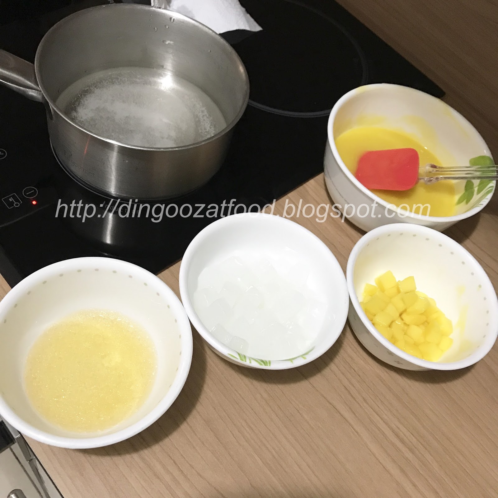 Miki's Food Archives : Nata De Coco Mango Pudding 椰果芒果布丁