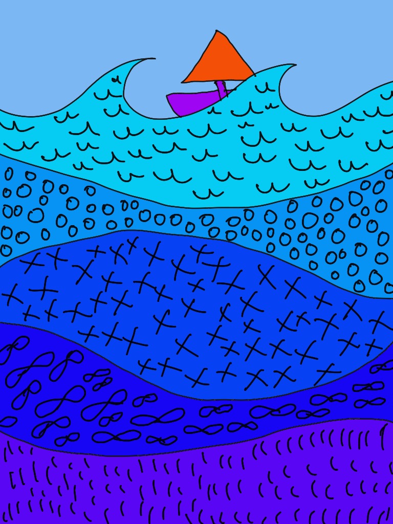 Art Sub Lessons: Art Sub Plans - Boat on a River of Pattern