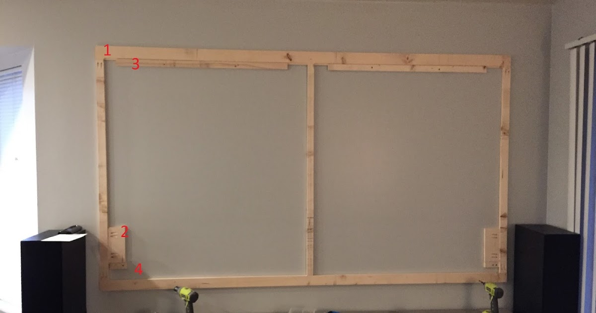 Andrew's Tech Page: DIY Wall Mount Projector Projection Screen