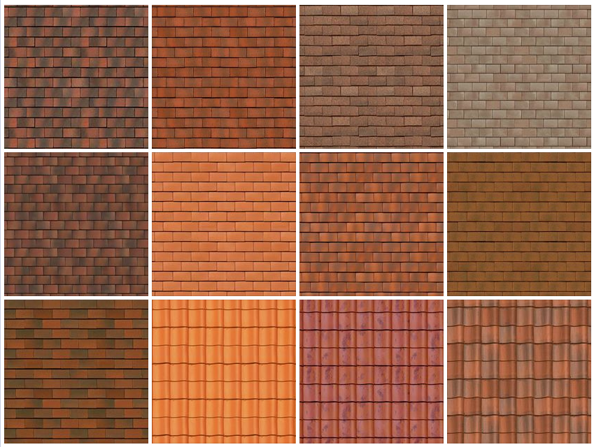 SKETCHUP TEXTURE: ROOF TEXTURE