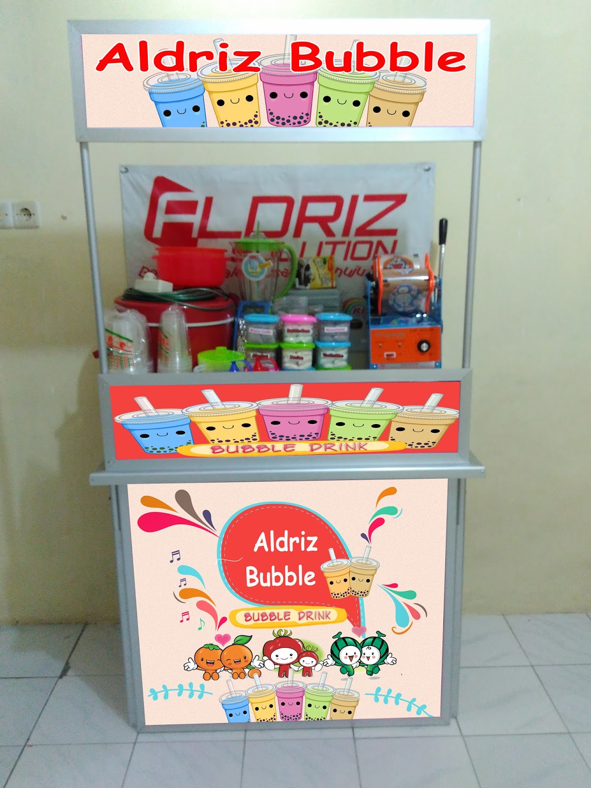 Usaha Bubble Drink Booth Portable: Usaha Bubble Drink Booth Portable