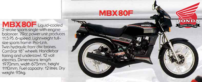 Honda MBX80 : brochures