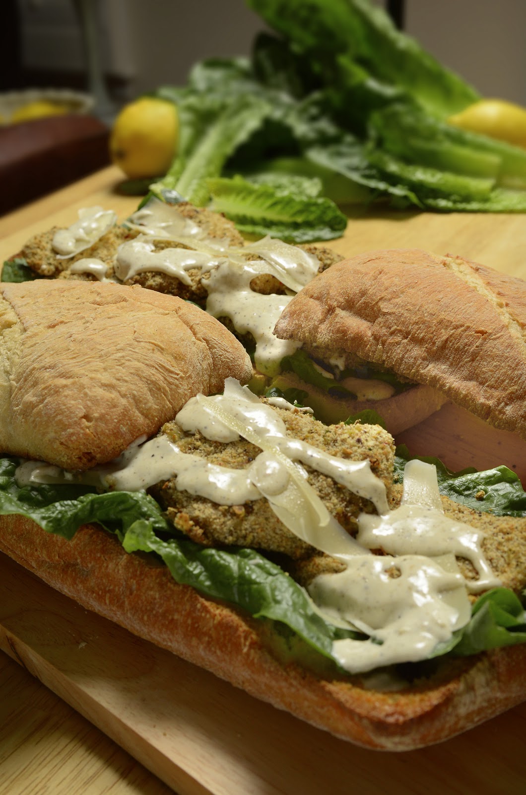 Simple Pleasures Made Simply Delicious: Chicken Caesar Ciabatta Sandwiches