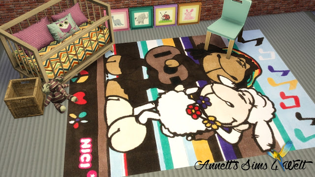 Annett's Sims 4 Welt: Mega Pack - 30 Kids Rugs