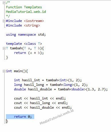 C++ No.13: Function Templates dan Class Templates | Cara Hatiku