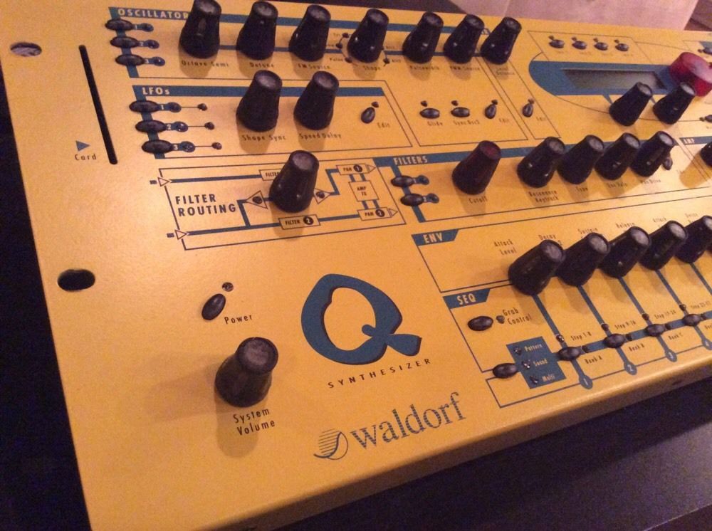 MATRIXSYNTH: Yellow Waldorf Q Rack Synth