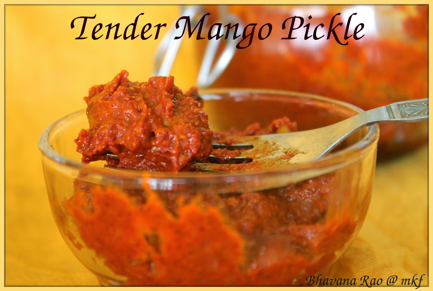 My Kitchen Fantasies: Tender Mango Pickle / Midi Uppinakayi