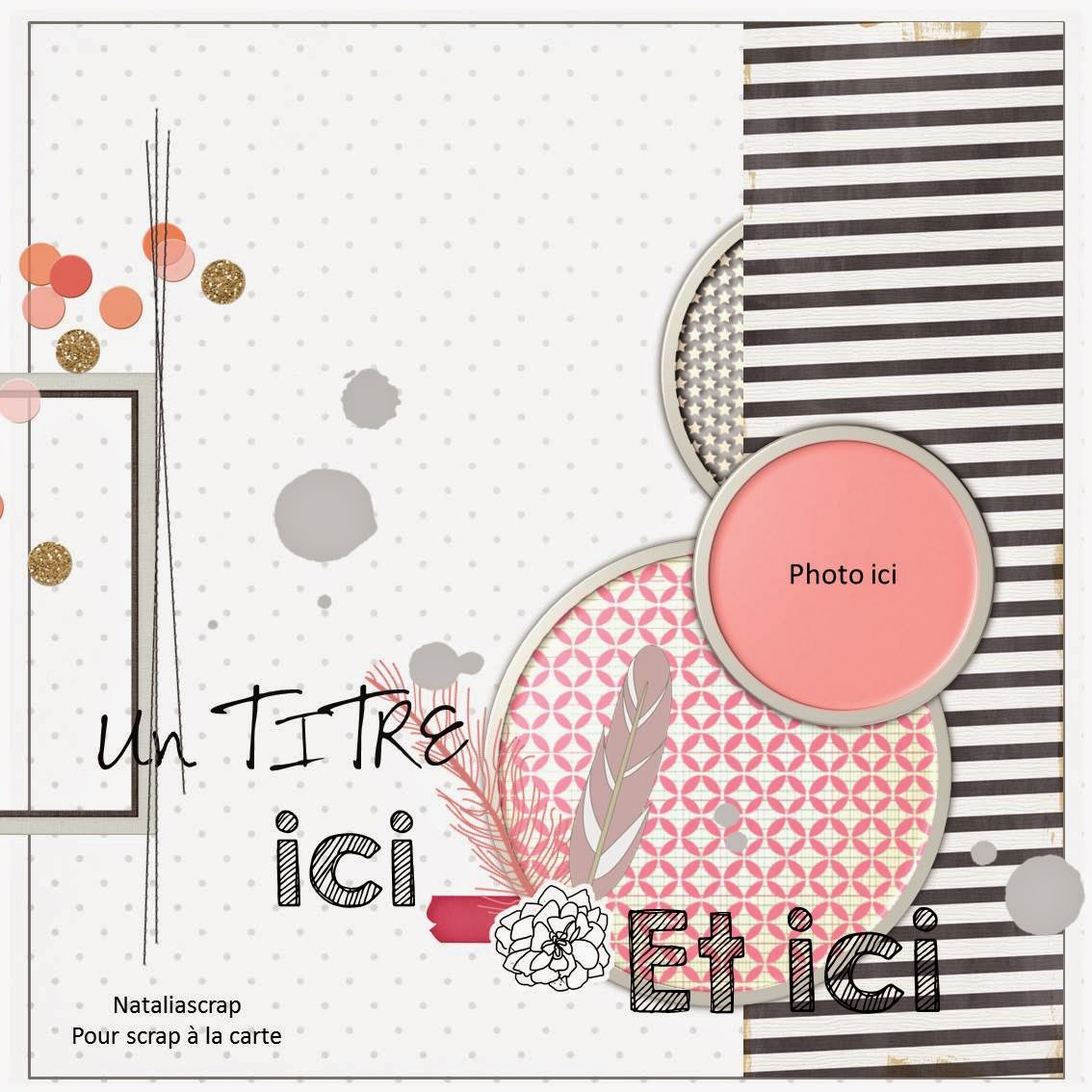 Un sketch de page - Scrap à la Carte