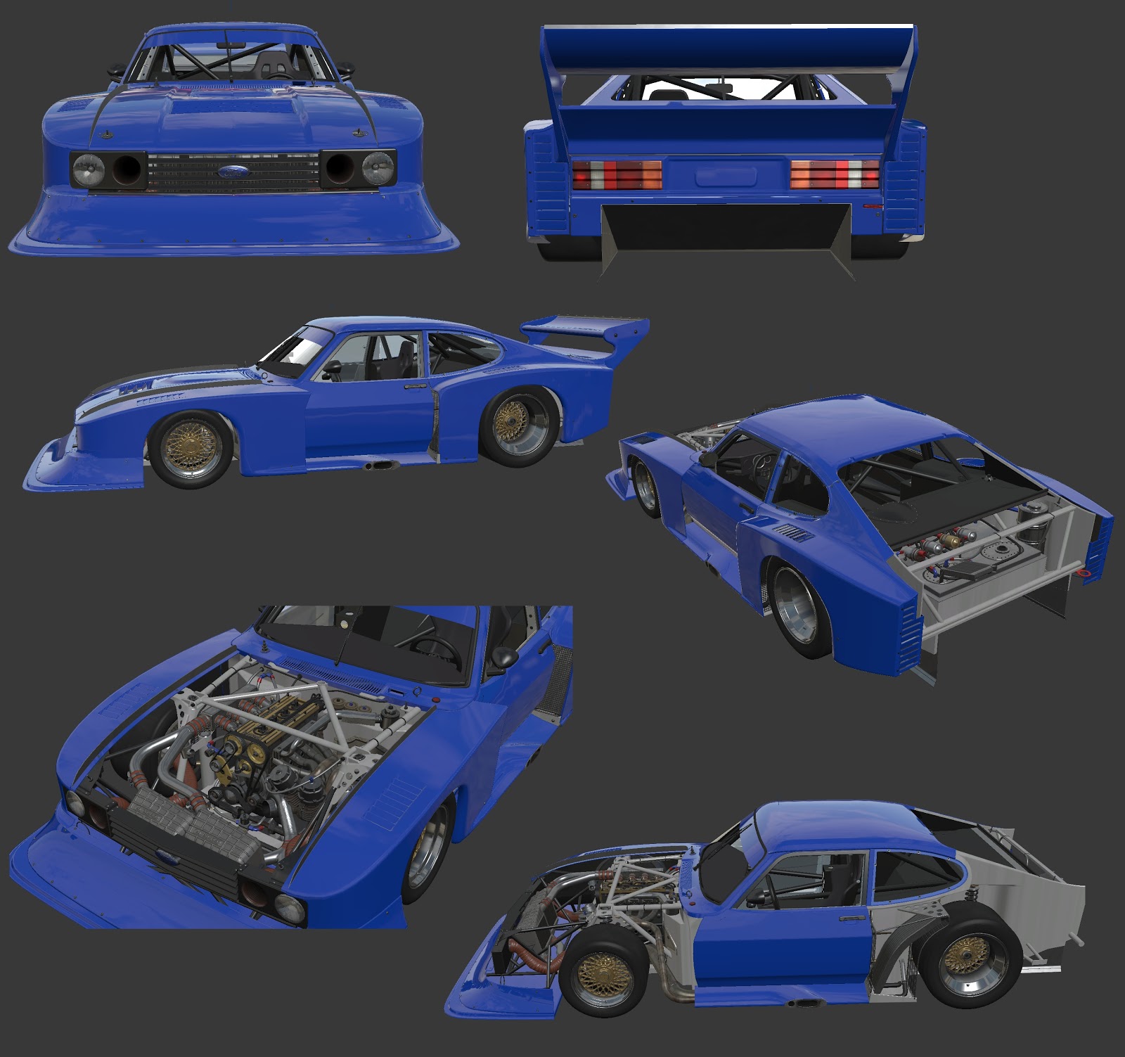 Project - C . A . R . S . SIMRACING: Ford Capri Zakspeed Group 5 (1980) WIP