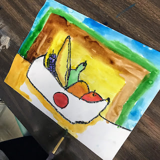 Elements of the Art Room: 2nd grade Paul Cezanne inspired Fruit bowls