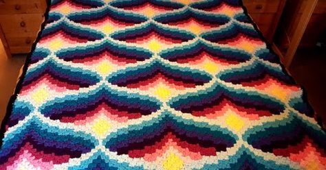 Afghan pyramid quilt - Afghan Crochet Dots free standard crochet afghan ...