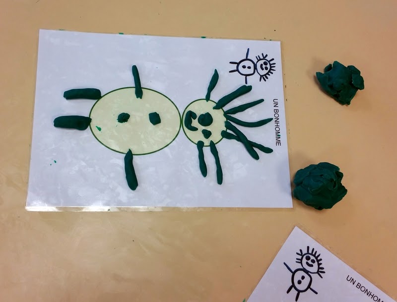 Notre classe de petite section: Pâte à modeler - le bonhomme