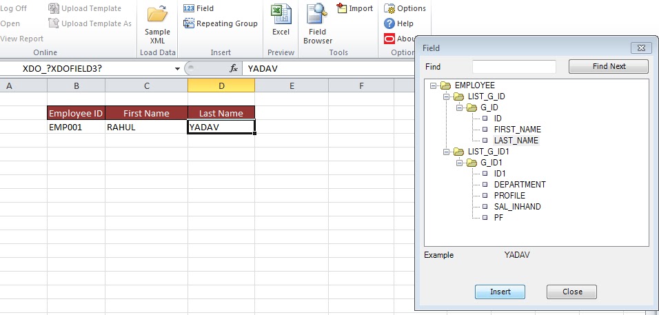 Oracle Applications-Technical: Creating Excel Template for Oracle ...