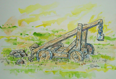 How to Draw Worksheets for The Young Artist: How to Draw A Catapult ...