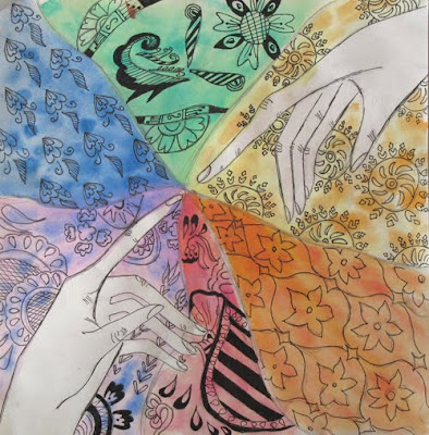 Art At Woodstock: Grade 7: Mehendi Hands