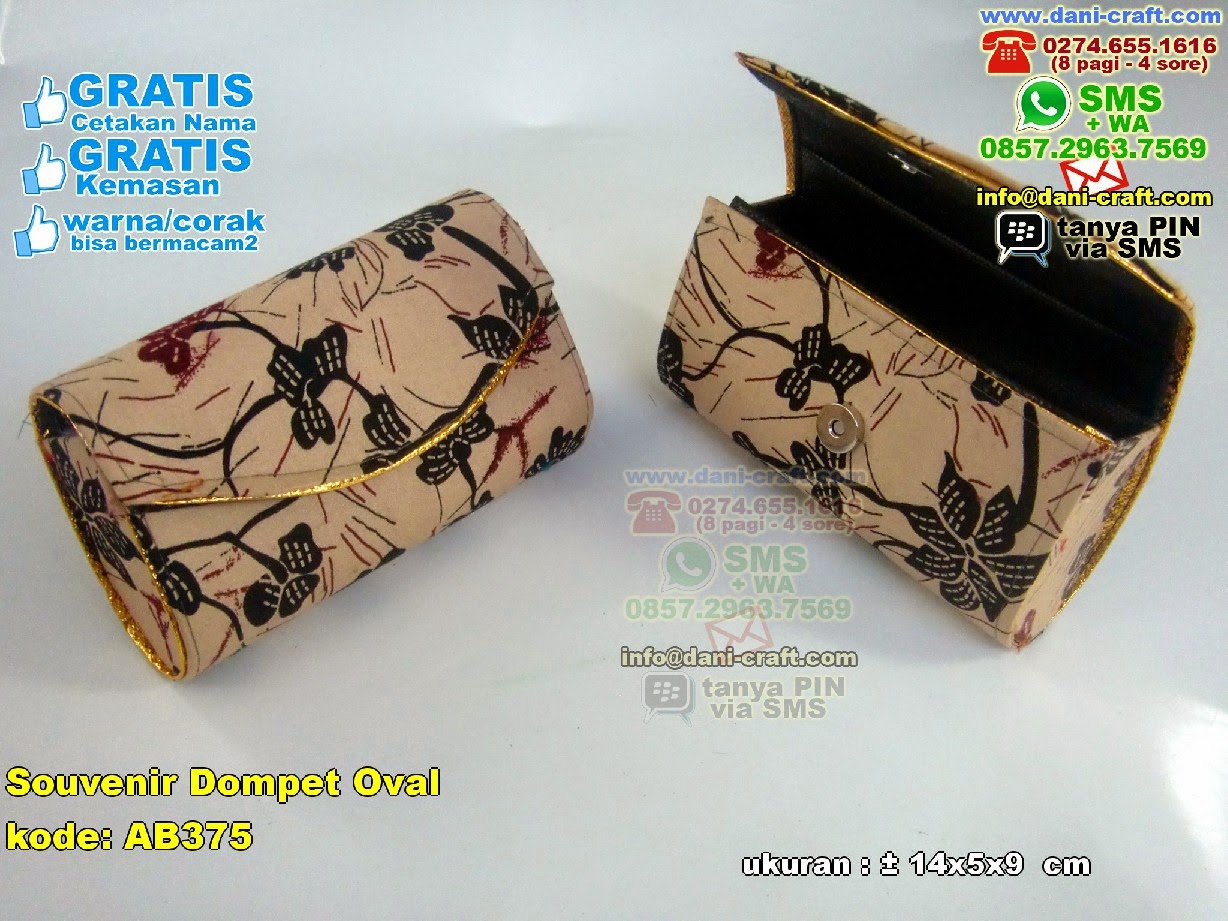 Souvenir Dompet Oval Besar | Souvenir Pernikahan