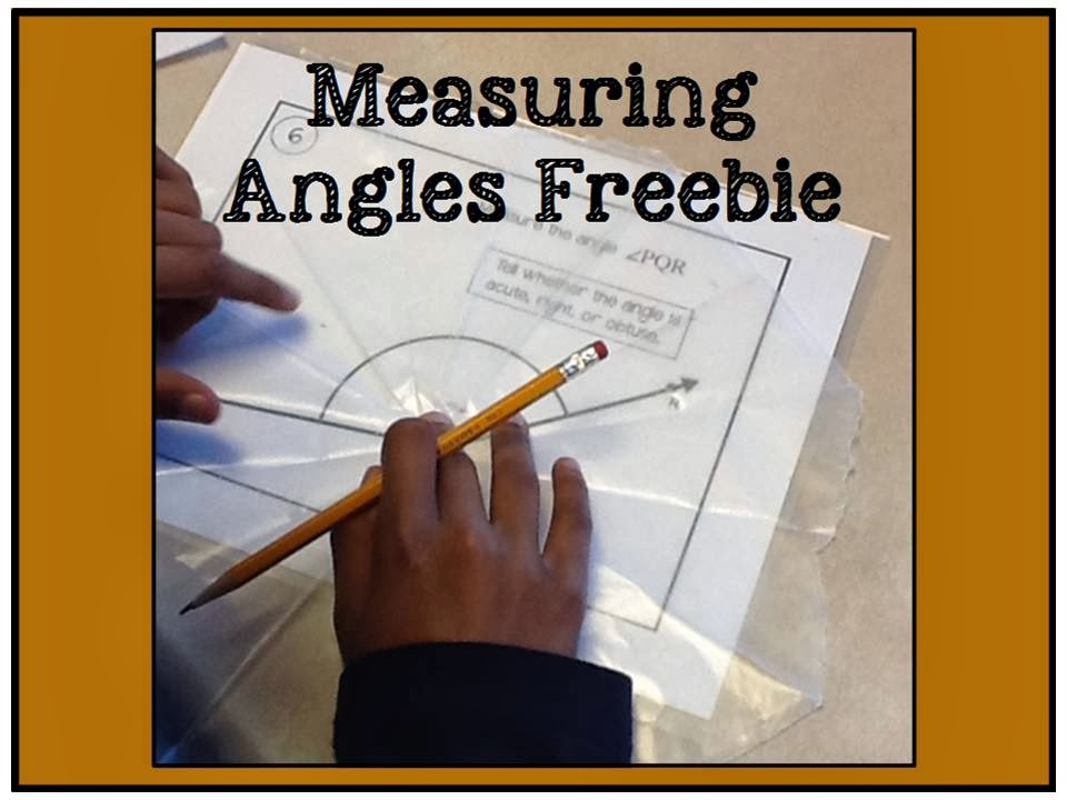 Tales from a Fourth Grade MathNut: Measuring Angles Freebie