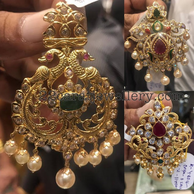 Pachi Pendant Sets with Peacocks - Jewellery Designs