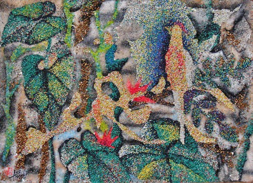 Colored sand painting by Ako Tsubaki ~ Art Craft Gift Ideas