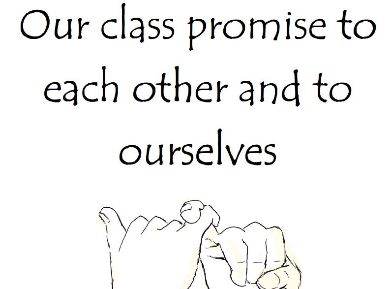Fun Fourth Grade Collaboration Classroom: Our Class Promise!