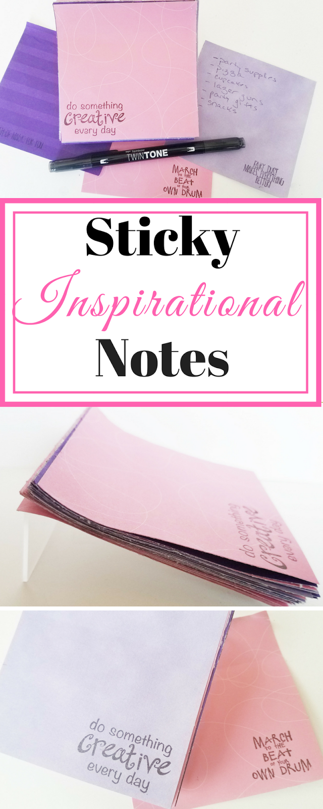 Erin Reed Makes: How to Make Inspirational Sticky Notes