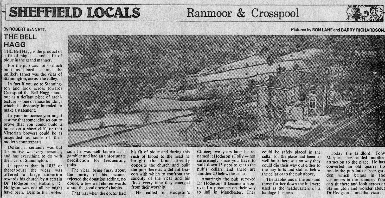 View From A Hill: The Bell Hagg Crosspool Sheffield