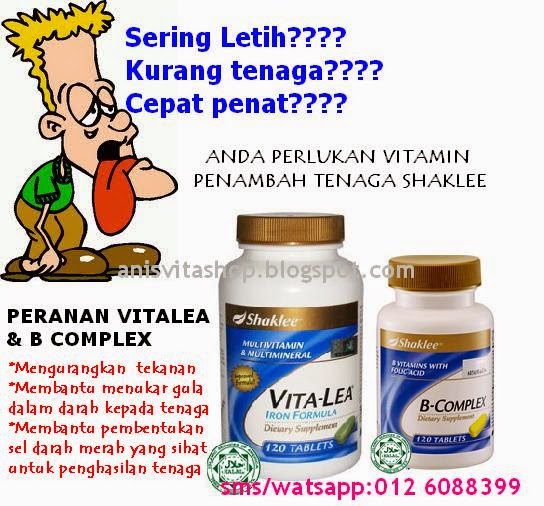 Vitalea dan B complex shaklee vitamin penambah tenaga - Natural ...