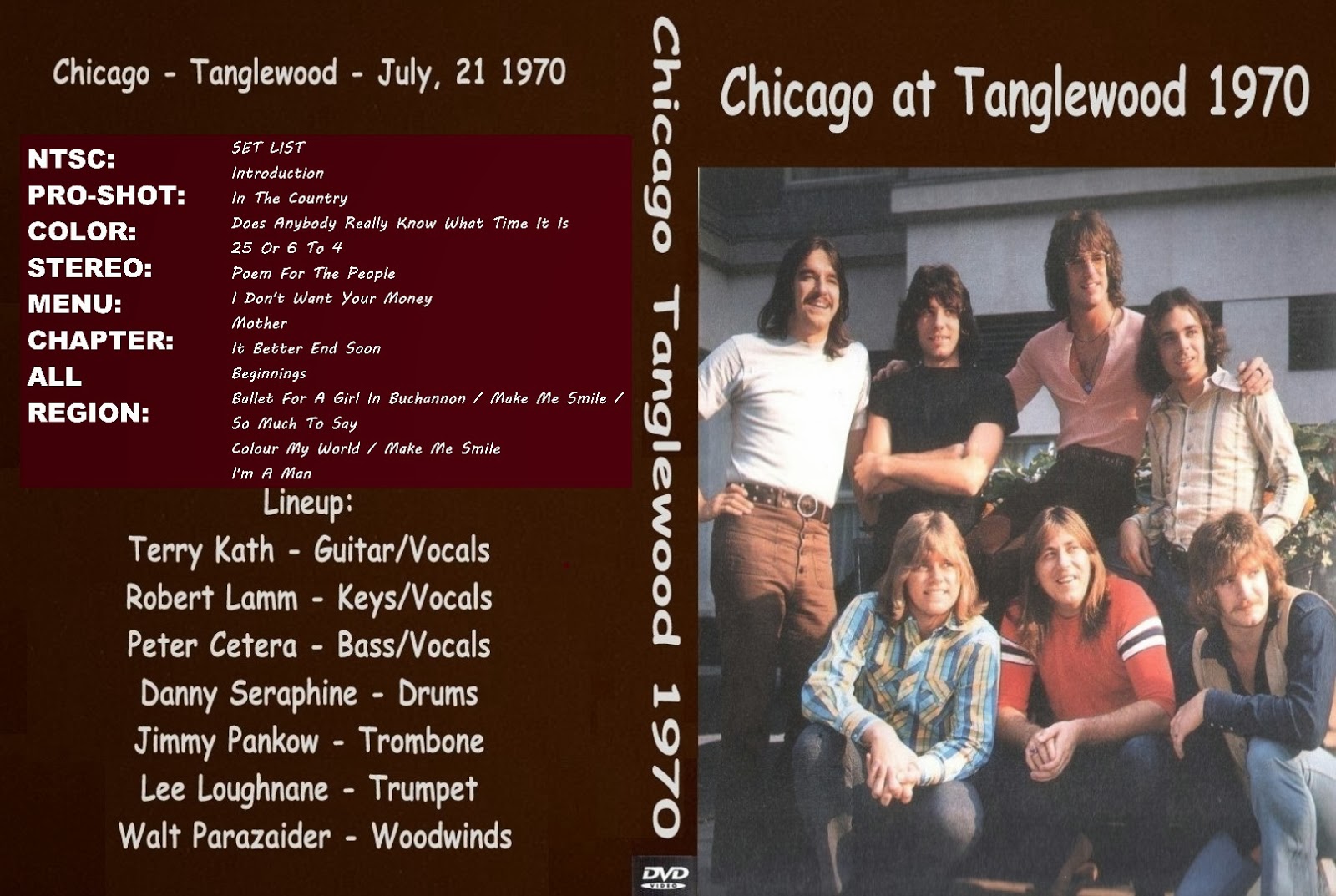 T.U.B.E.: Chicago - 1970-07-21 - Lenox, MA (DVDfull pro-shot)