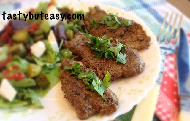 Fried lamb liver with garlic - tasty but easy recipes