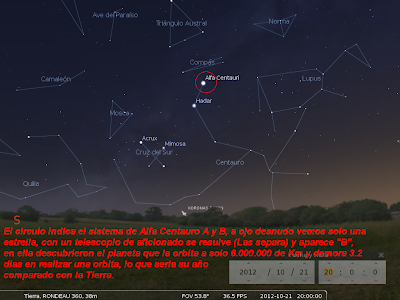UNIVERSO: Estrella Alfa Centauro