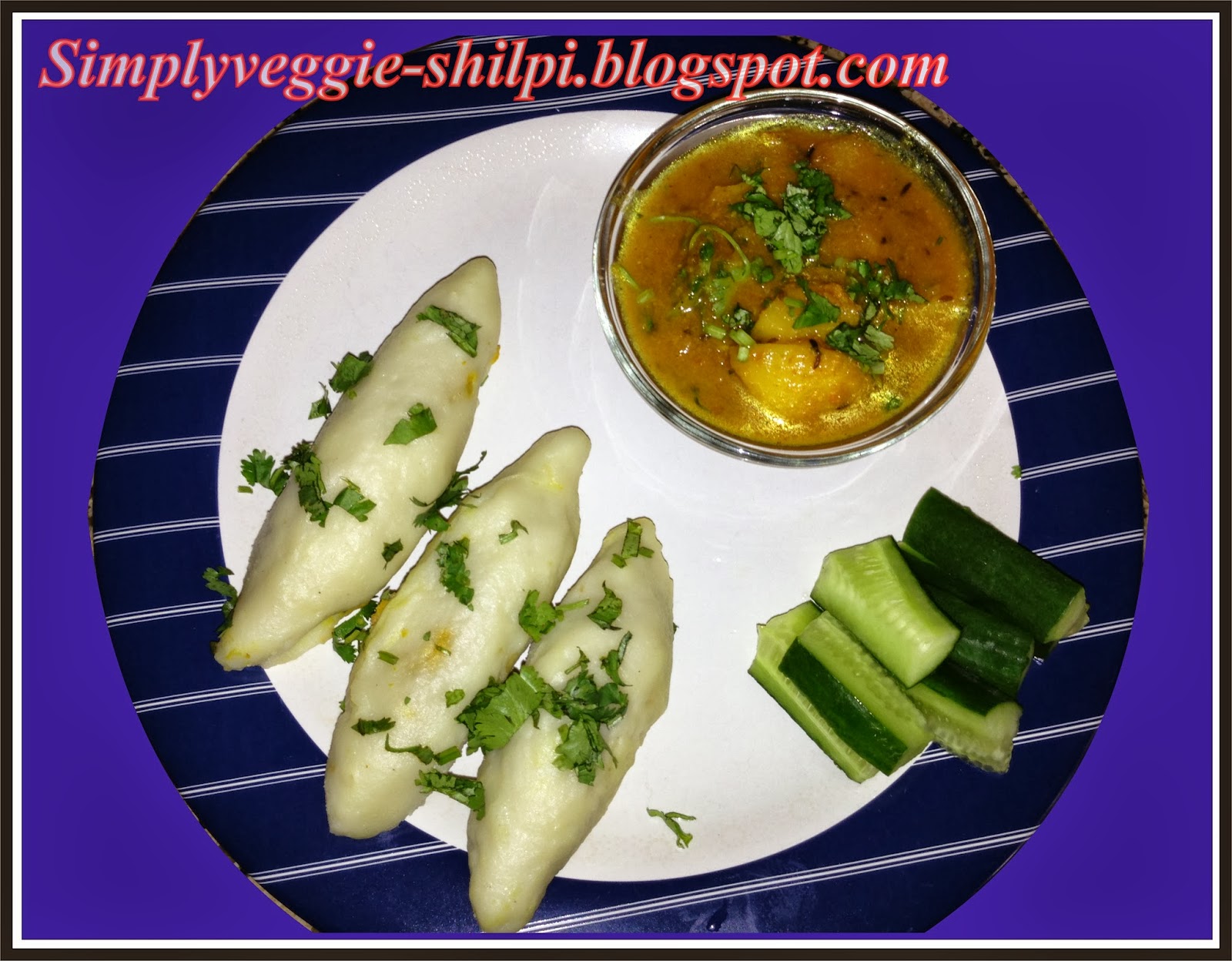 Stuffed Rice flour balls with lentils ( Dal-pitha)