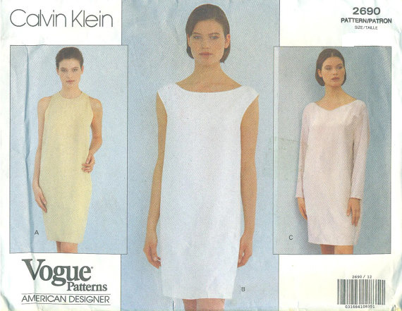 the up sew: sheets and shibori - dress 2 - calvin klein vogue 2690