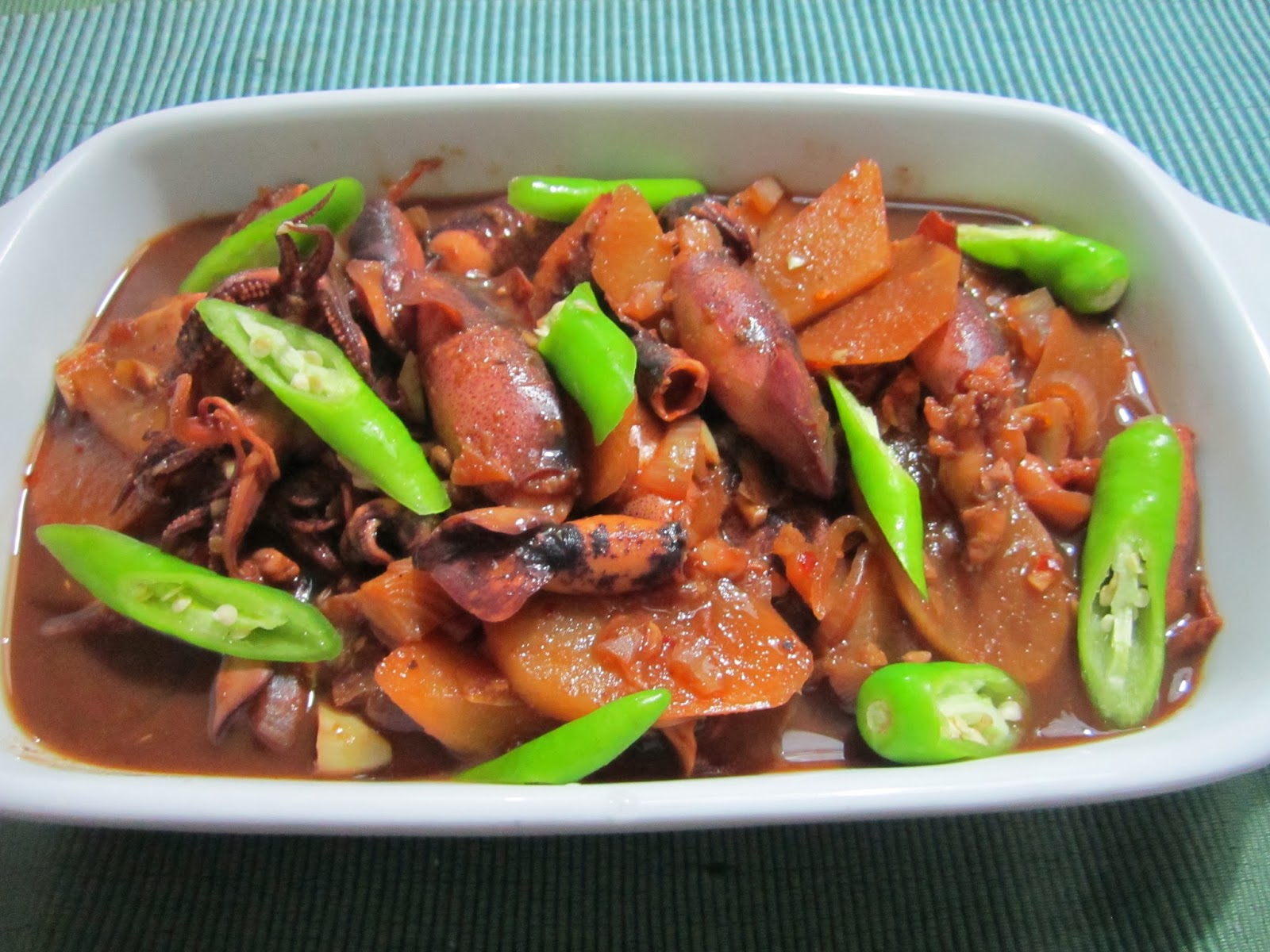 .: ADOBONG PUSIT IN SUKANG PINAKURAT