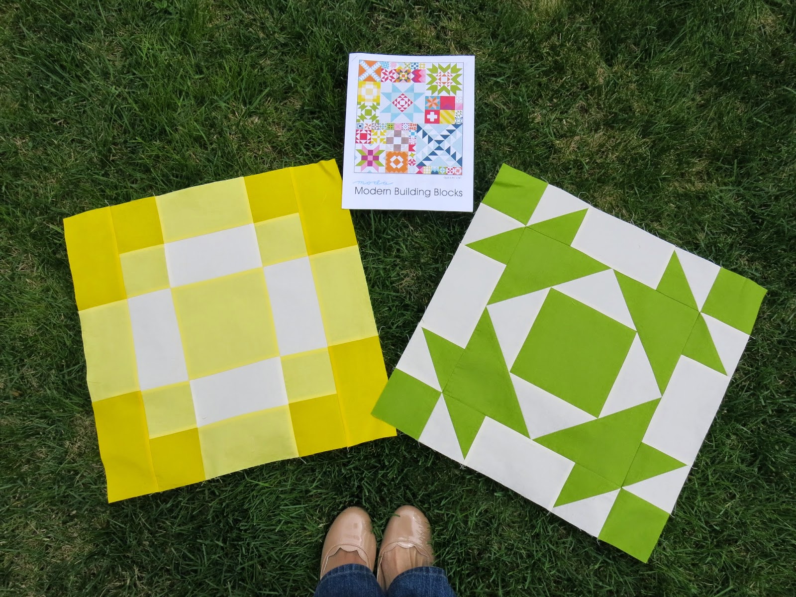 Miss Andrea Quilts: Modern Building Blocks, Blocks #5 and 6
