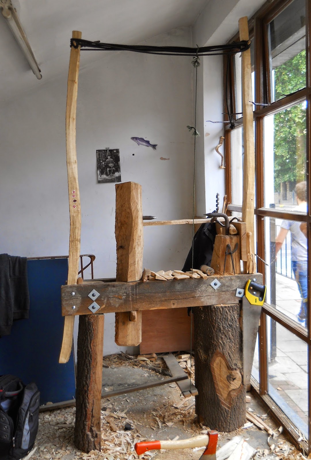 Visiting Barn the Spoon, spoon carving at his shop on Hackney Road in ...