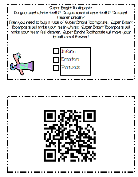 Jennifer's Teaching Tools: Author's Purpose